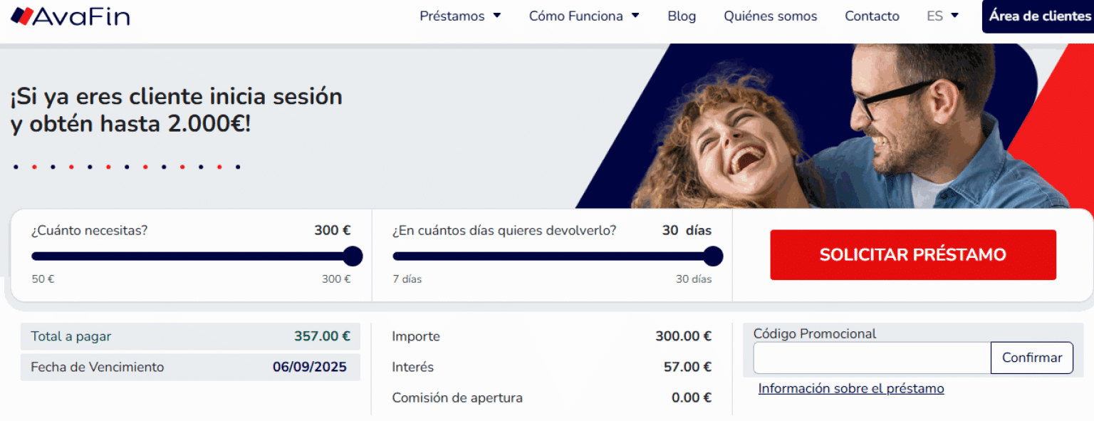 Avafin España Opiniones 2025 de sus préstamos e Intereses